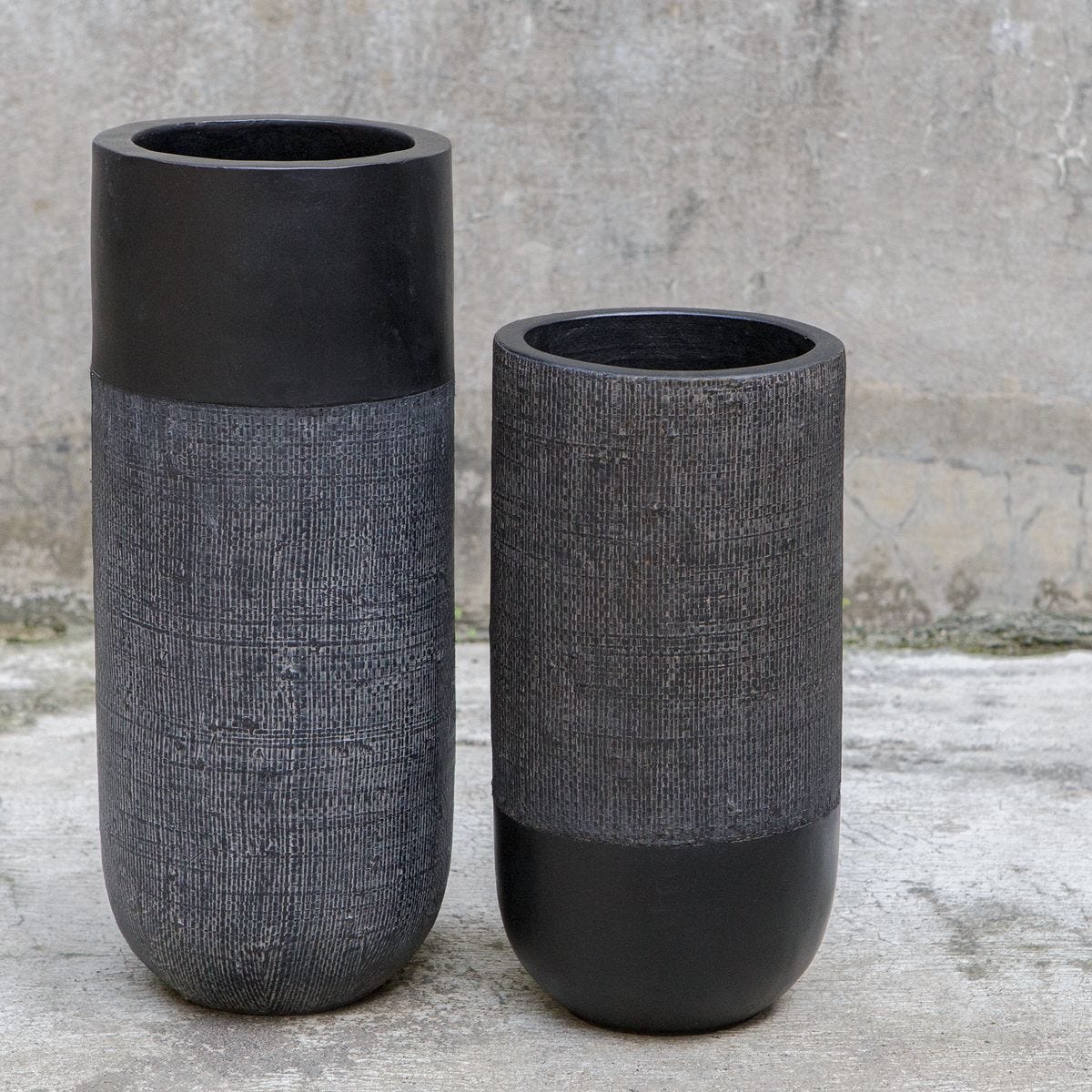 Woven Shadow Vases, S/2 Lifestyle